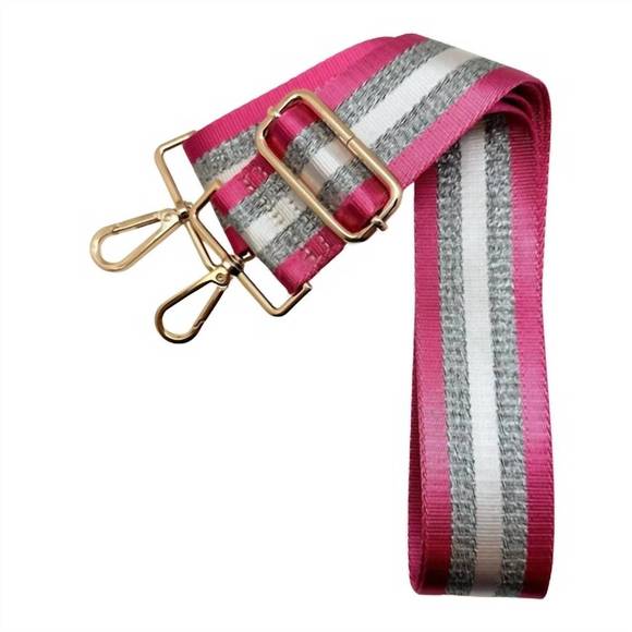 Ahdorned | Accessories | New Ahdorned Striped Bag Strap With Gold ...